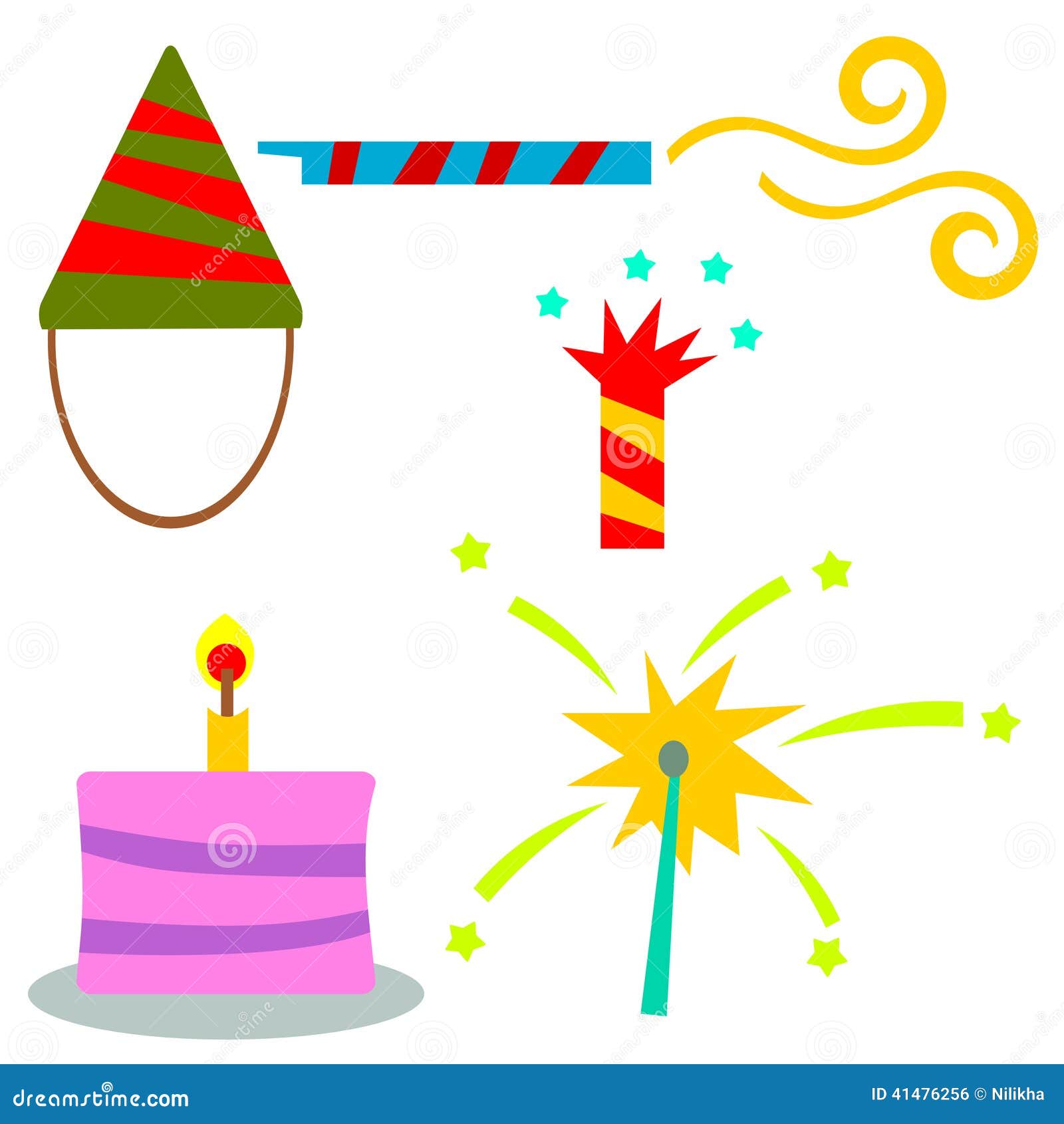 Party things stock illustration. Illustration of graphic - 41476256