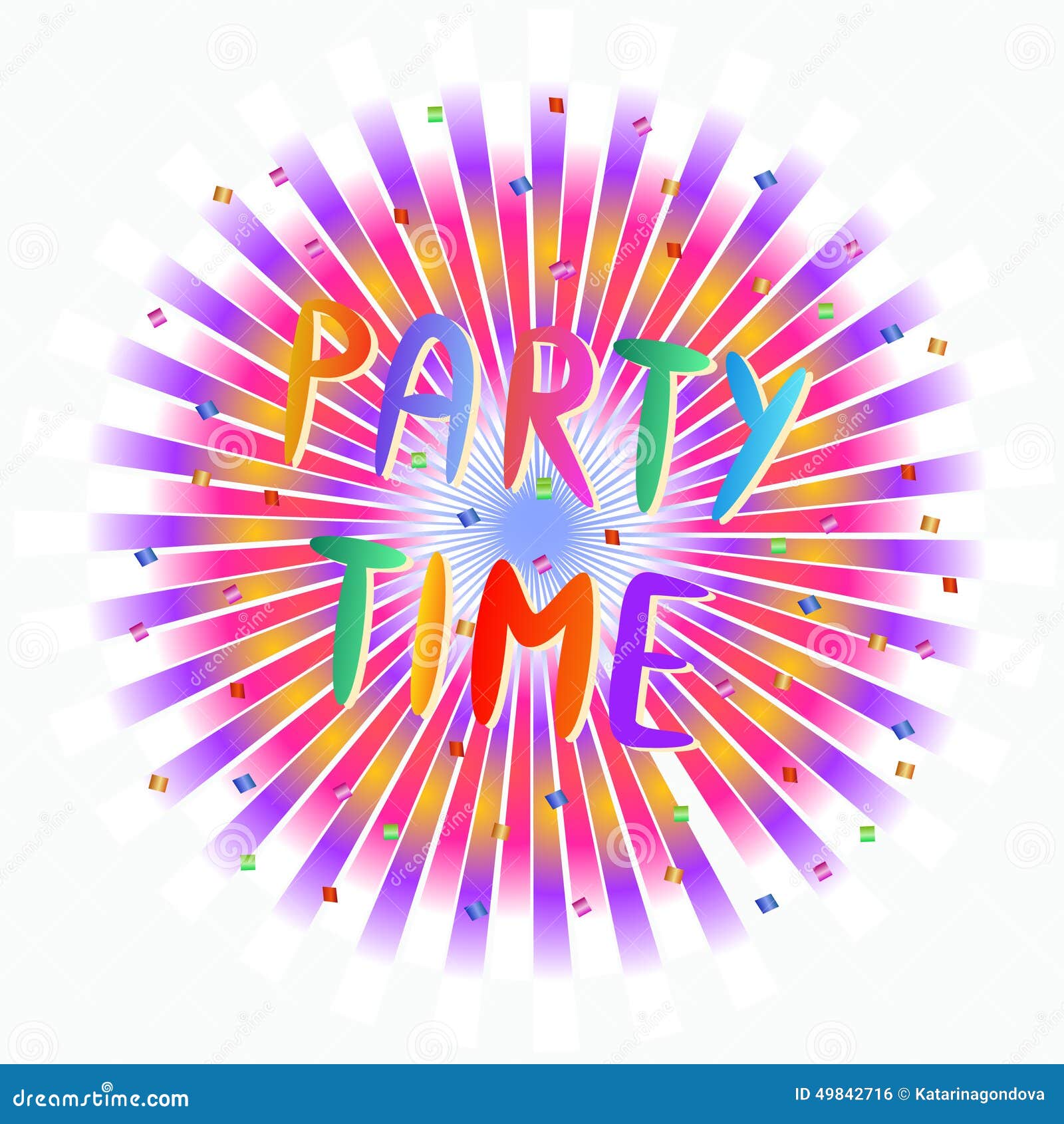 Party time stock illustration. Illustration of cartoon - 49842716