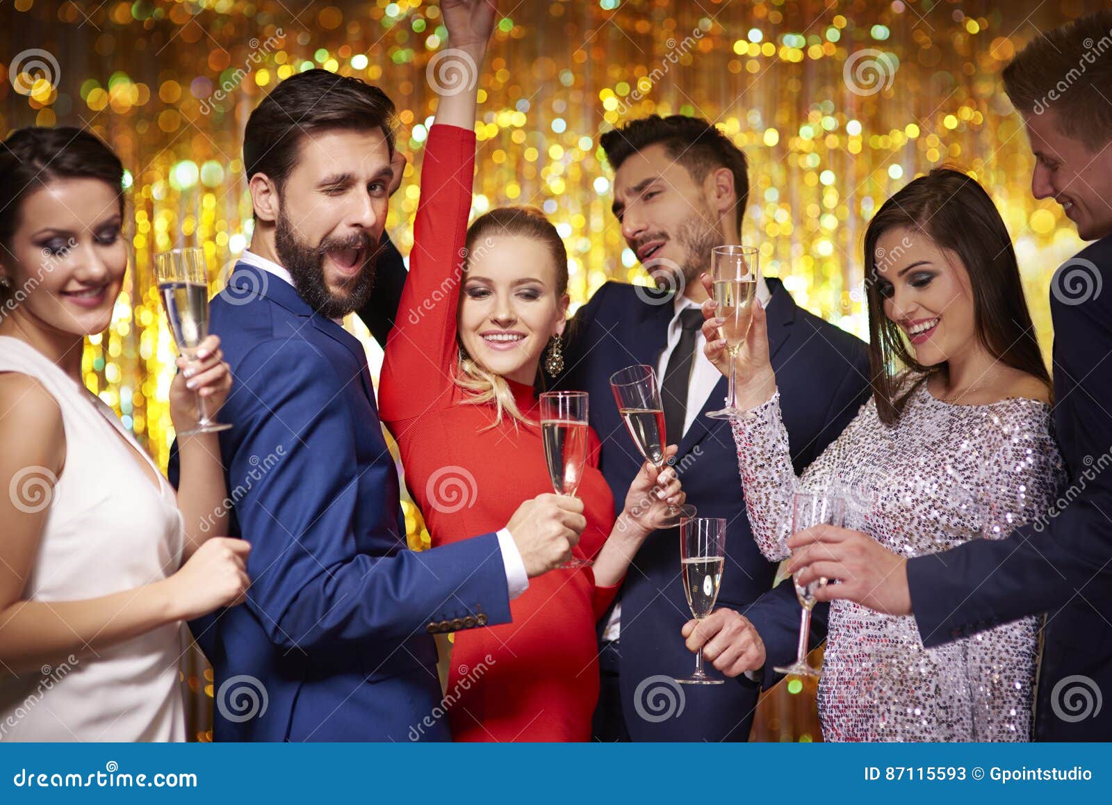 Party time stock image. Image of handsome, glitter, colored - 87115593