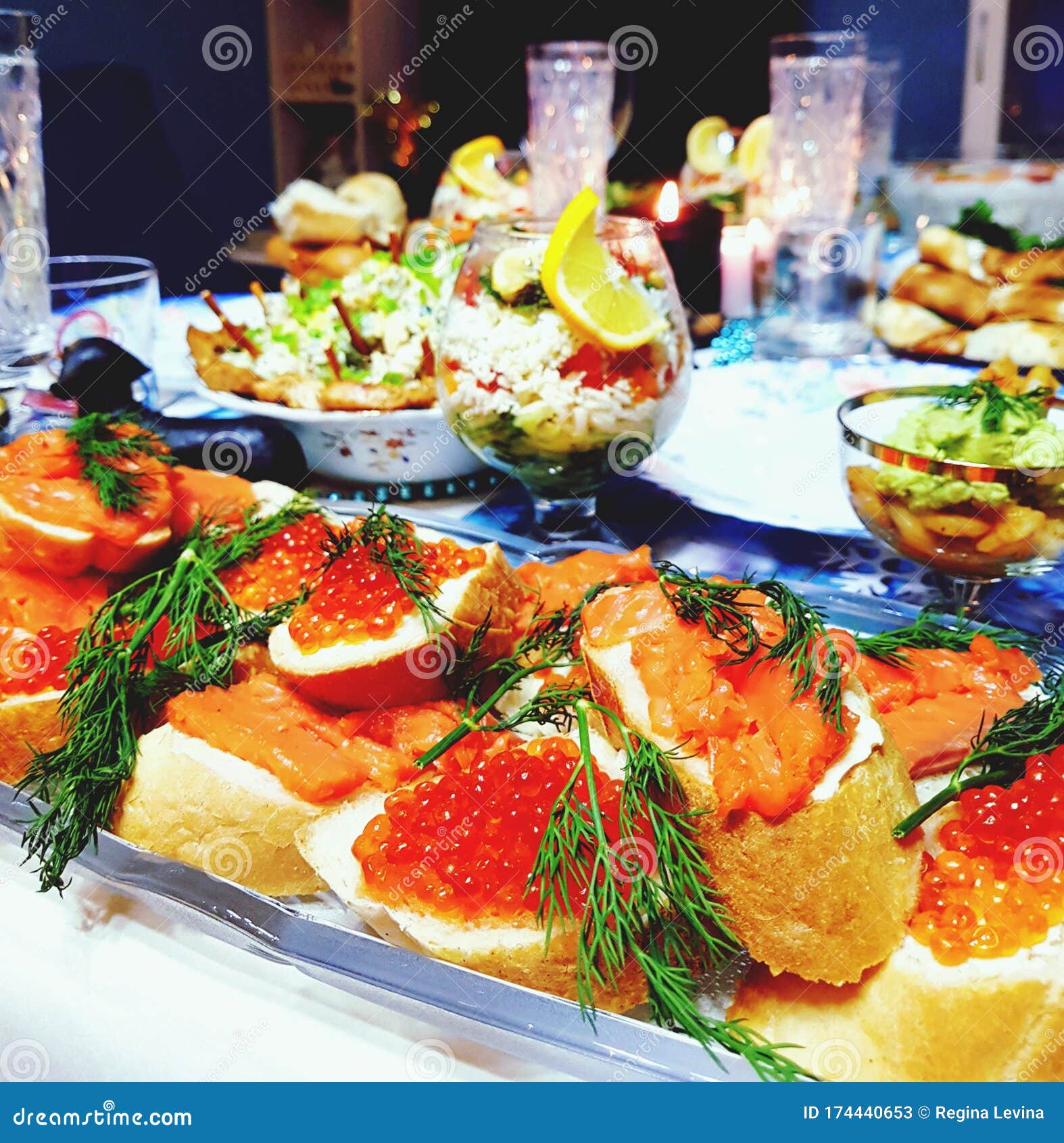 Party Time Dinner at the Table Stock Image - Image of good, dinner ...