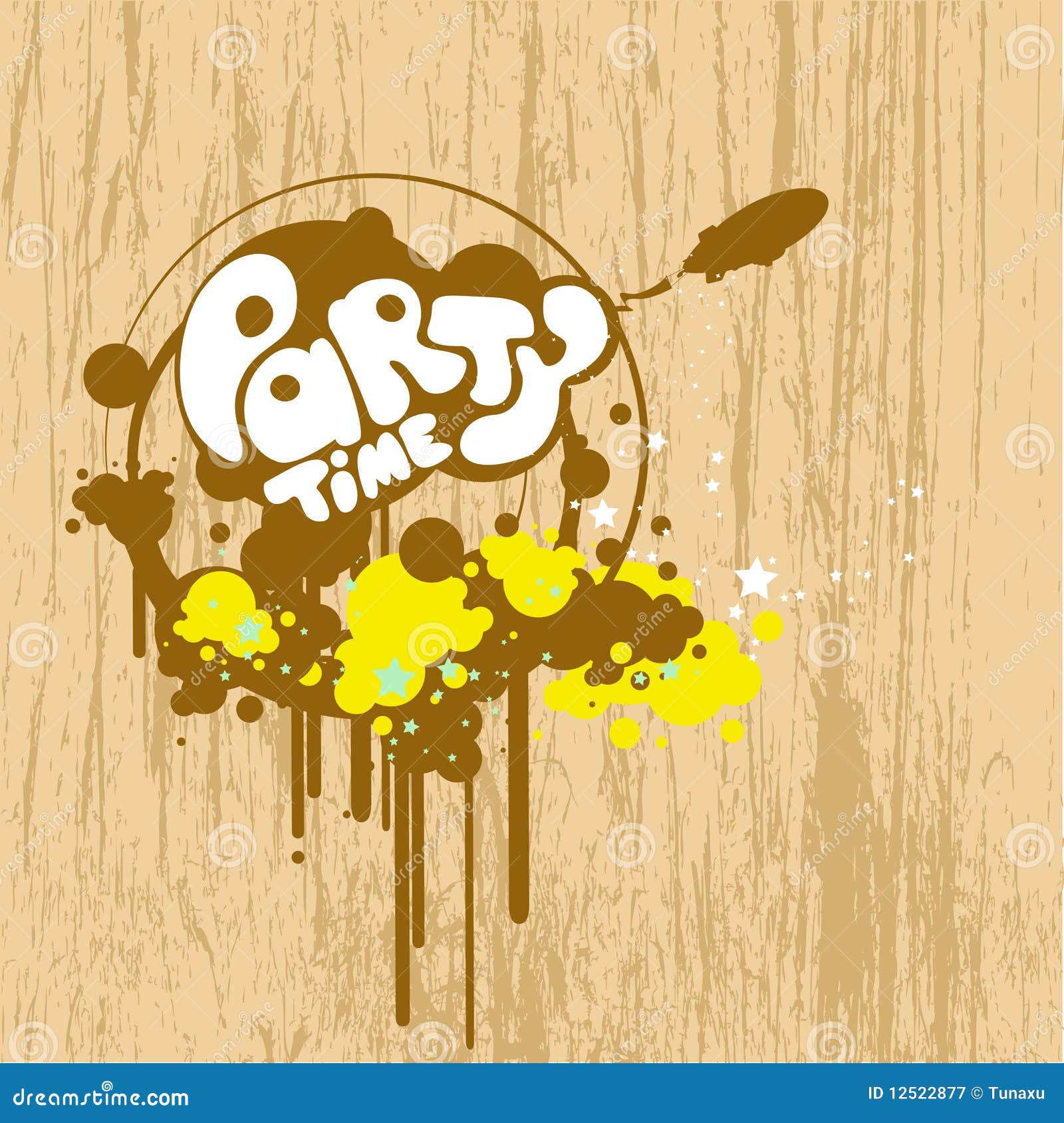 Party time vector stock vector. Illustration of vector - 12522877