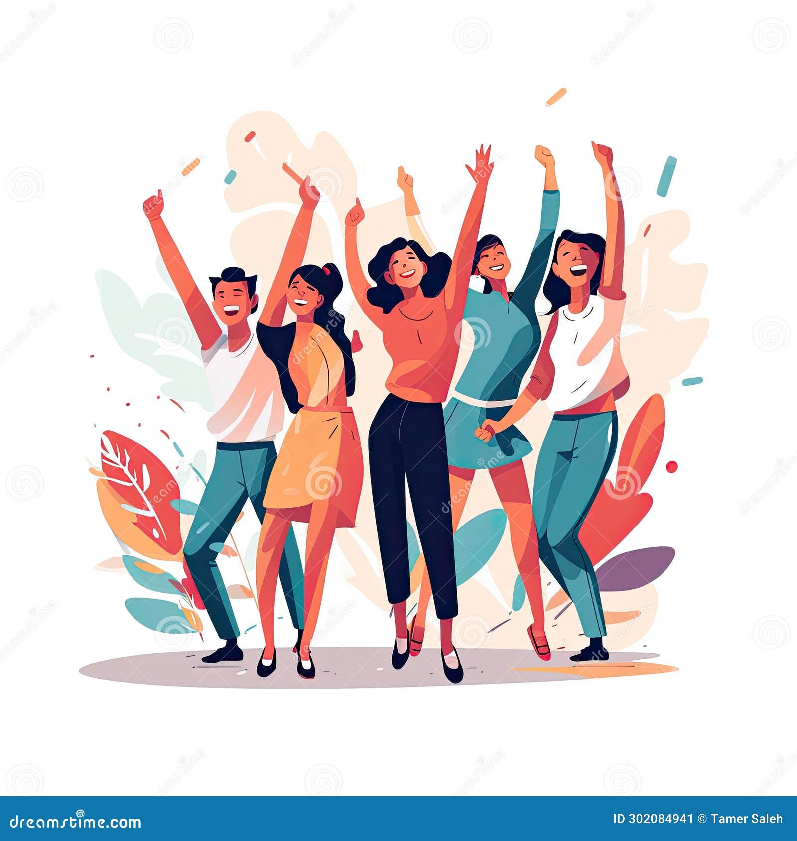 Party Vector Illustration. stock illustration. Illustration of concept ...