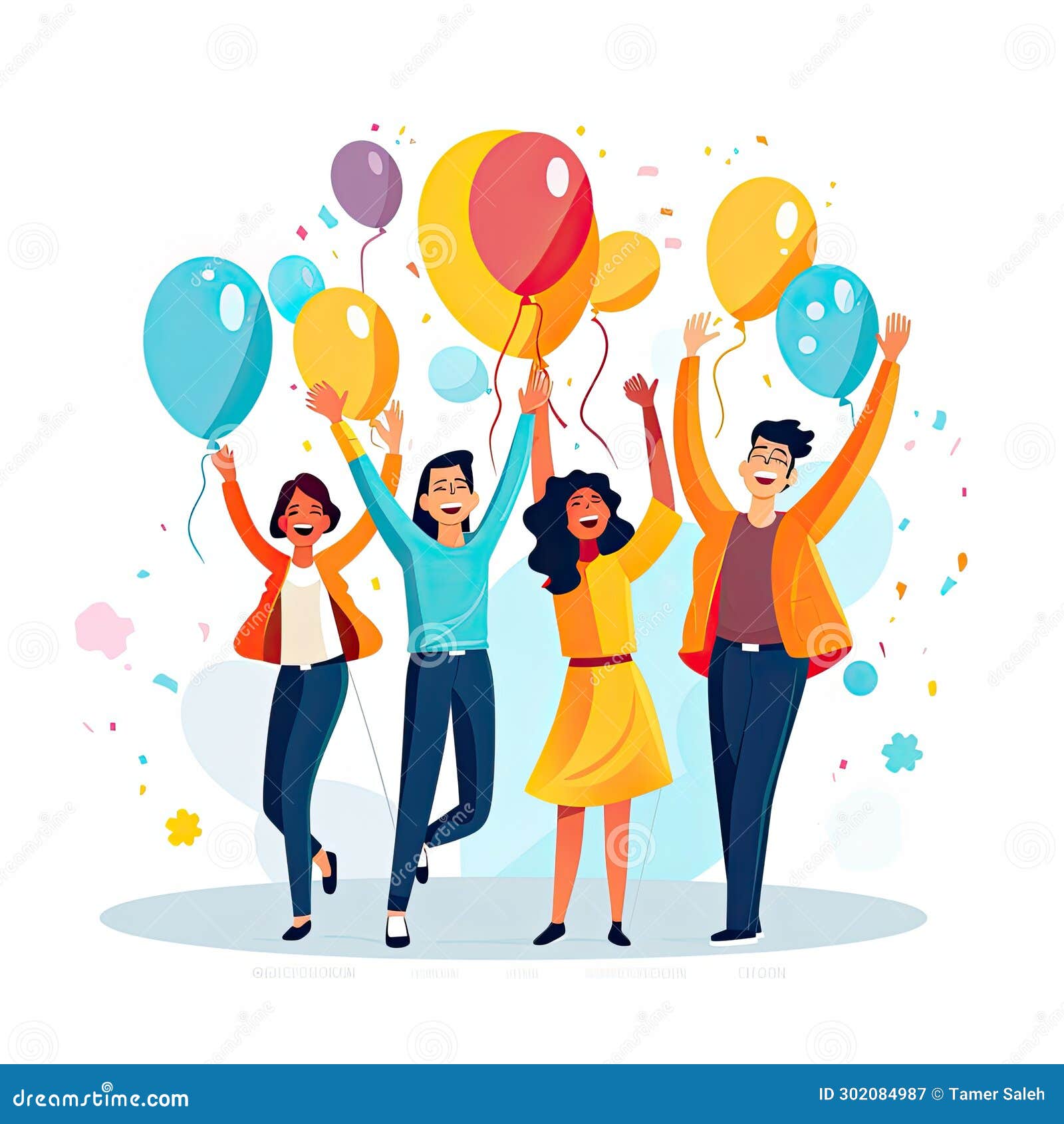 Party Vector Illustration. stock illustration. Illustration of ...