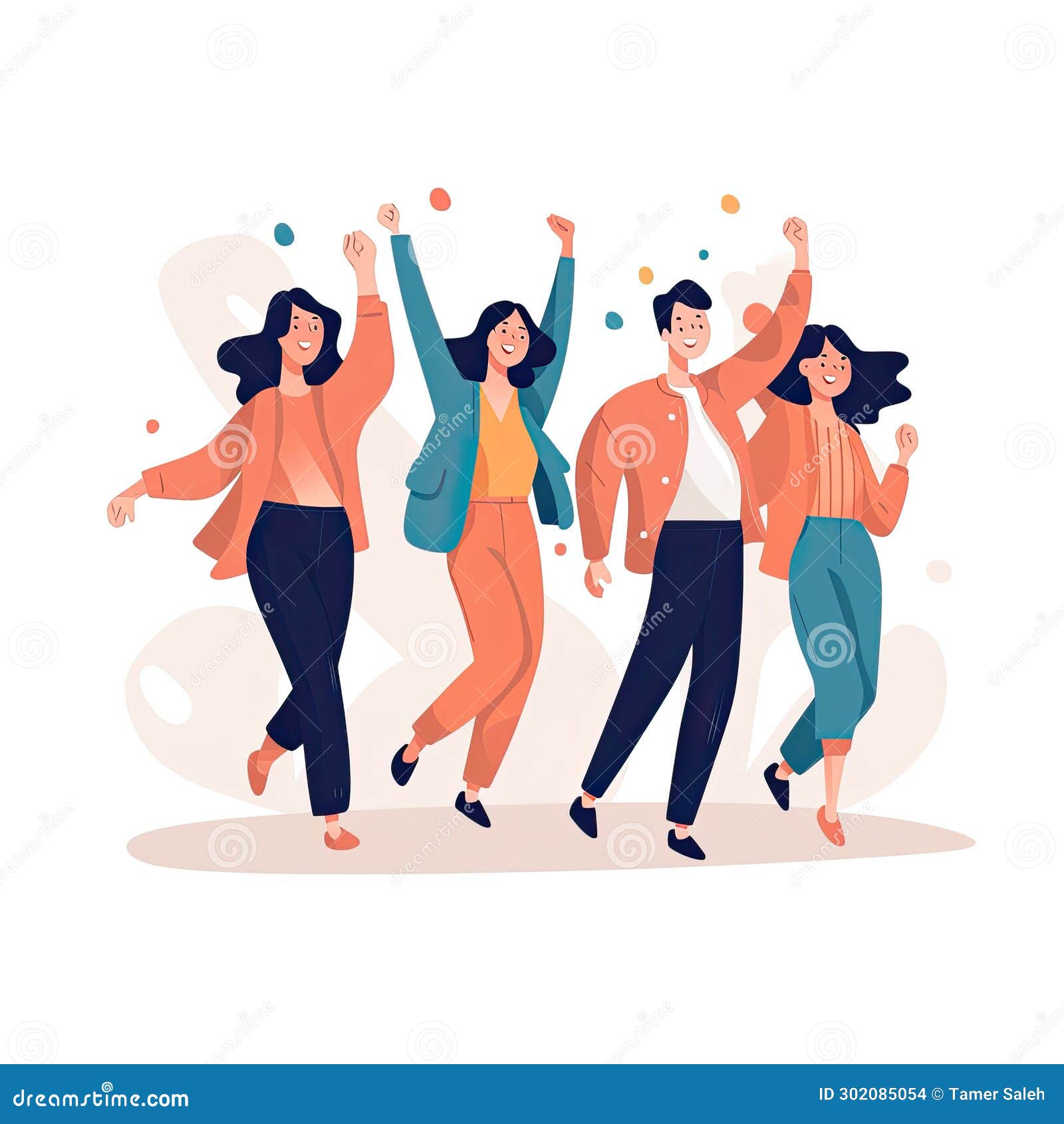 Party Vector Illustration. stock illustration. Illustration of floor ...