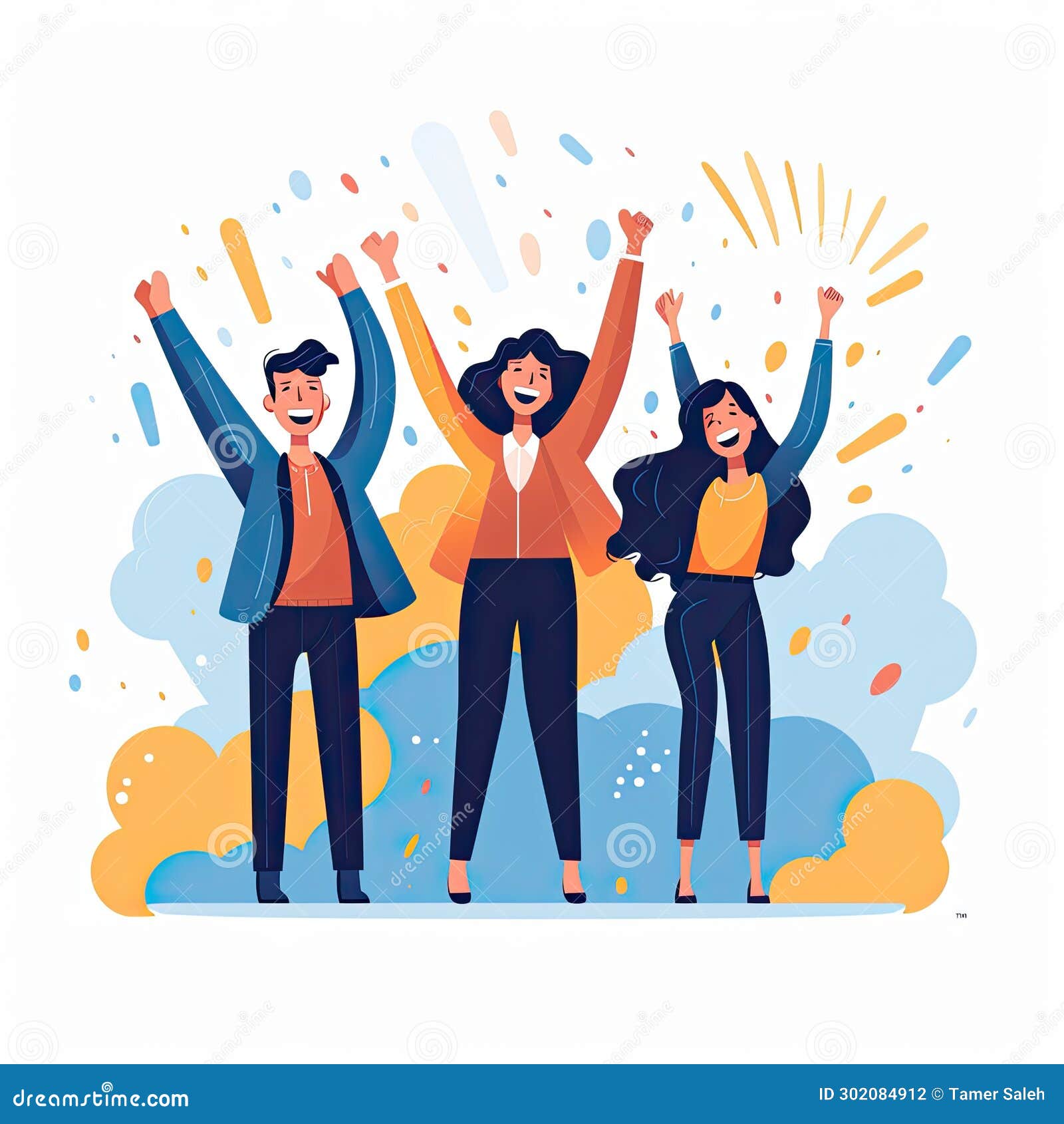 Party Vector Illustration. stock illustration. Illustration of social ...