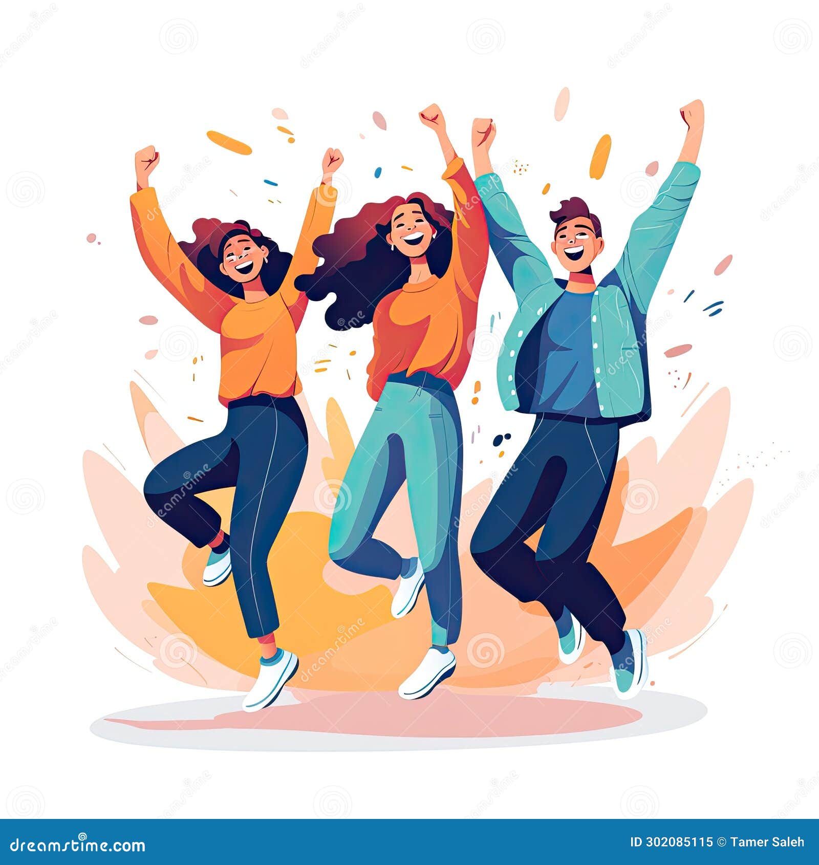 Party Vector Illustration. stock illustration. Illustration of floor ...