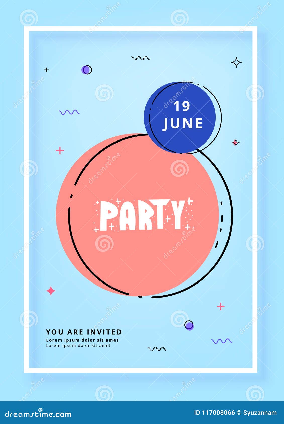 Party Banner. Vector Illustration. Stock Vector - Illustration of ...