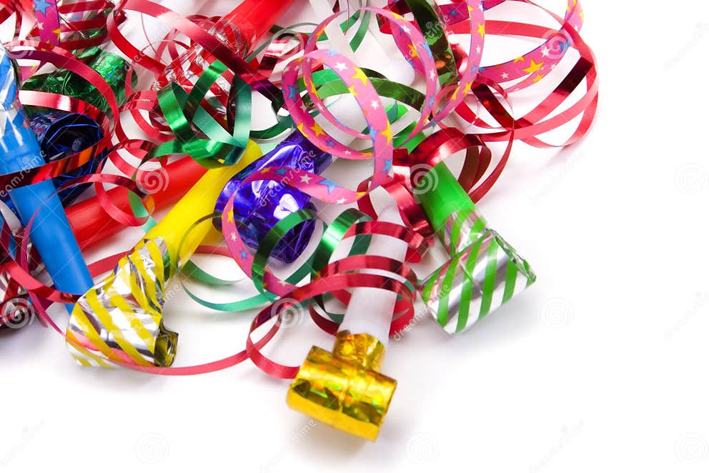 Party whistle stock image. Image of fiesta, colorful, birthday - 1623389