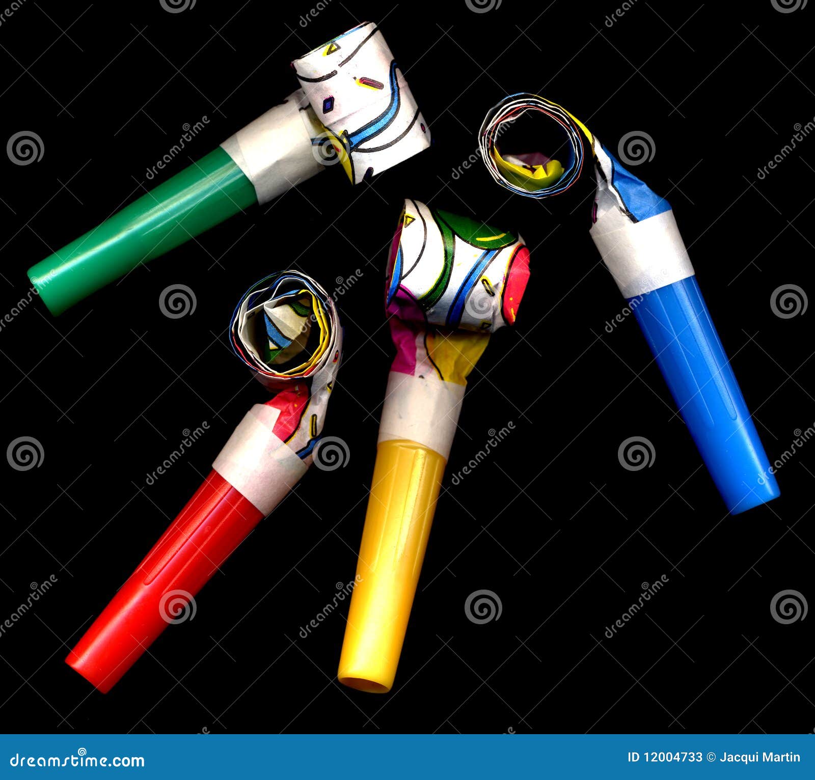 Party whistles stock image. Image of blowers, plastic - 12004733