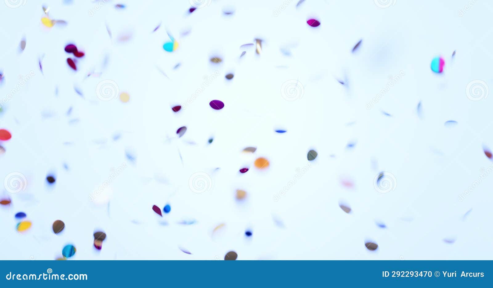 Party, Winning and Confetti on a Studio Background for Celebration ...