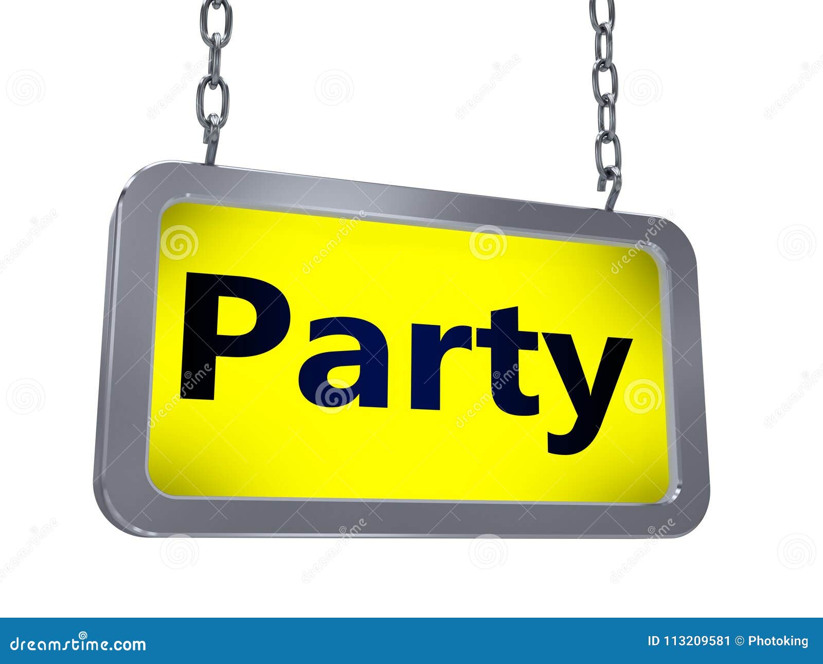 Party on billboard stock illustration. Illustration of decide - 113209581