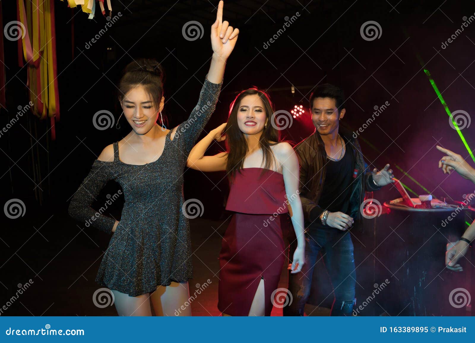 Party Young People Group Dancing Stock Image - Image of people, disco ...