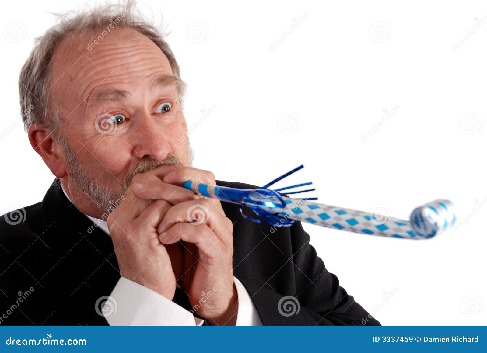 Partying Senior Business Man Stock Image - Image of noise, person: 3337459
