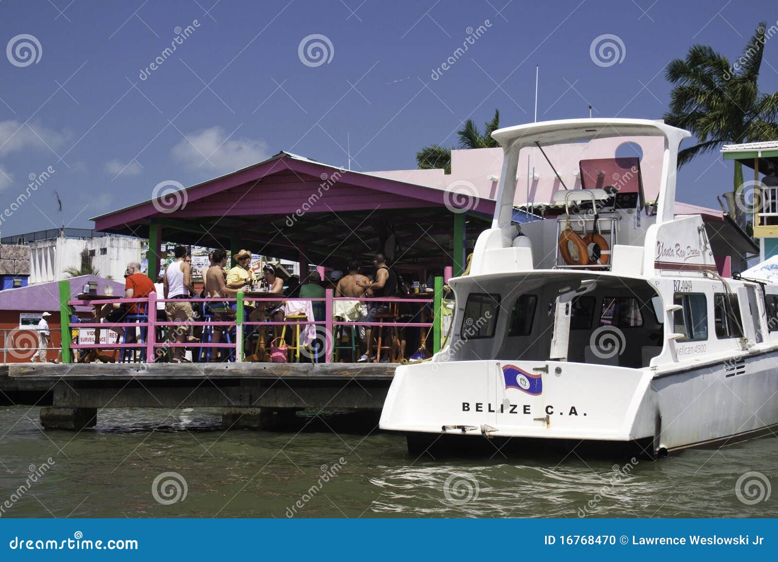 Partying on the Waterfront in Belize City, Belize Editorial Image ...