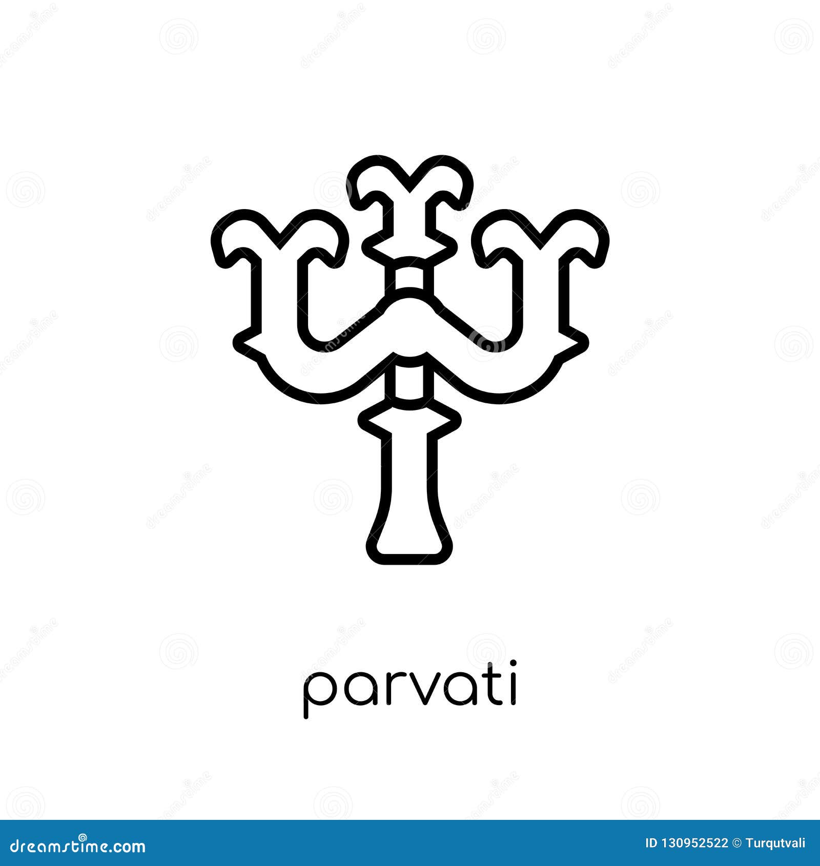 Parvati Vector Icon On White Background. Flat Vector Parvati Icon ...