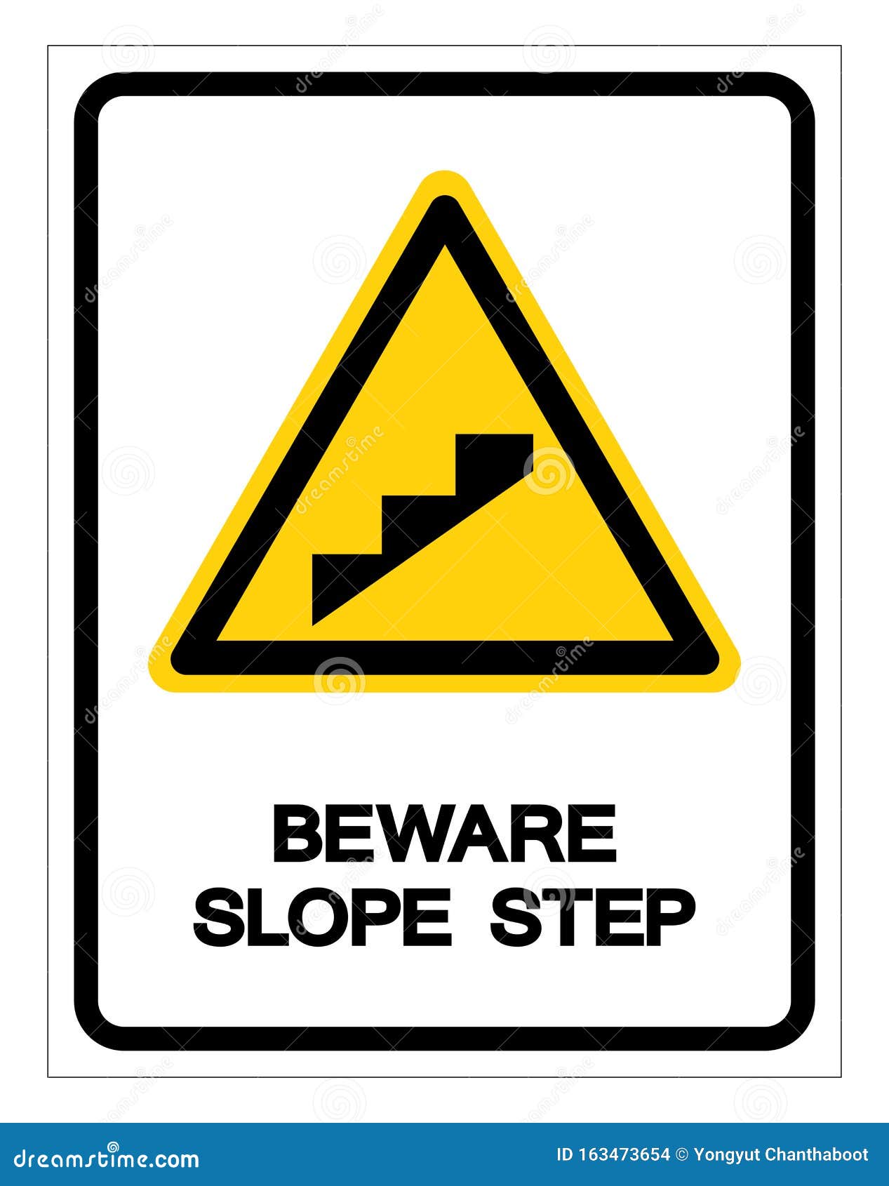 Pas Het Symbool Van De Stap Van De Helling, Vectorillustratie, Op Wit ...