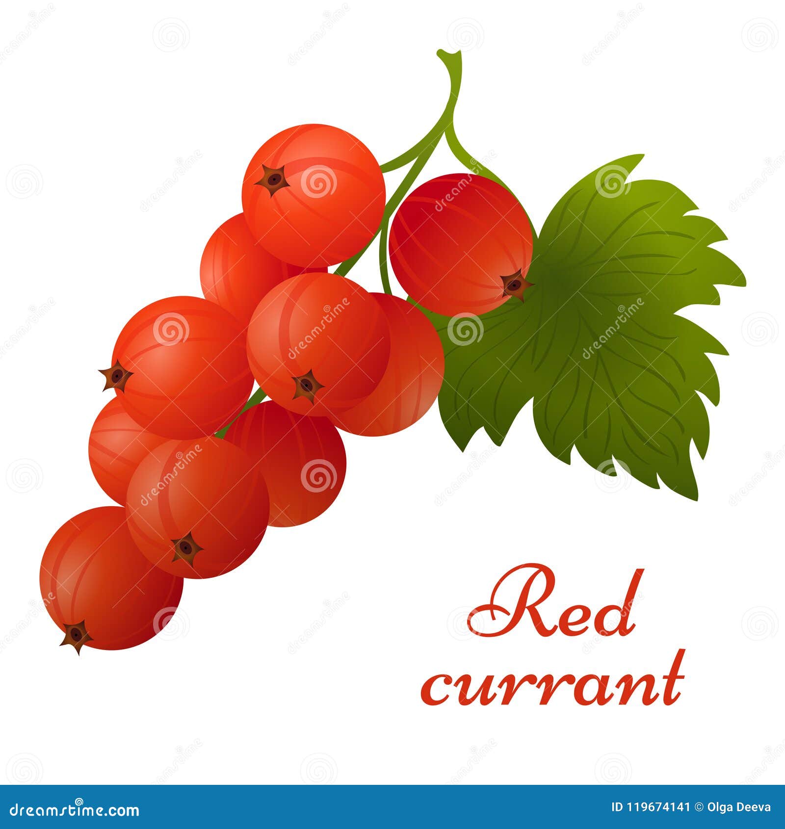 Pasa Roja Con El Icono De Las Hojas Ilustración del Vector ...