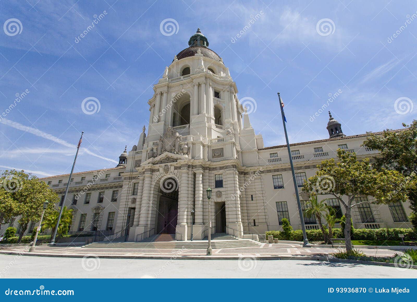 Pasadena City Hall editorial image. Image of exterior - 93936870