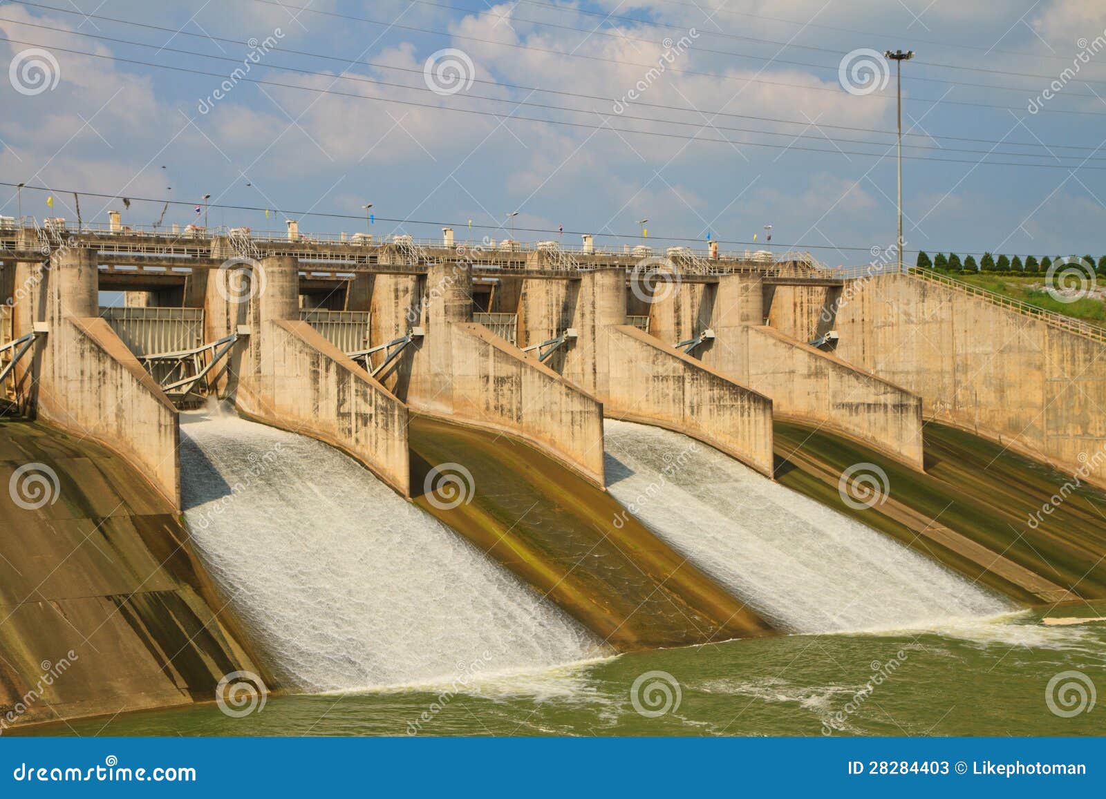 PASAK Dam stock image. Image of industrial, blue, hydroelectric - 28284403
