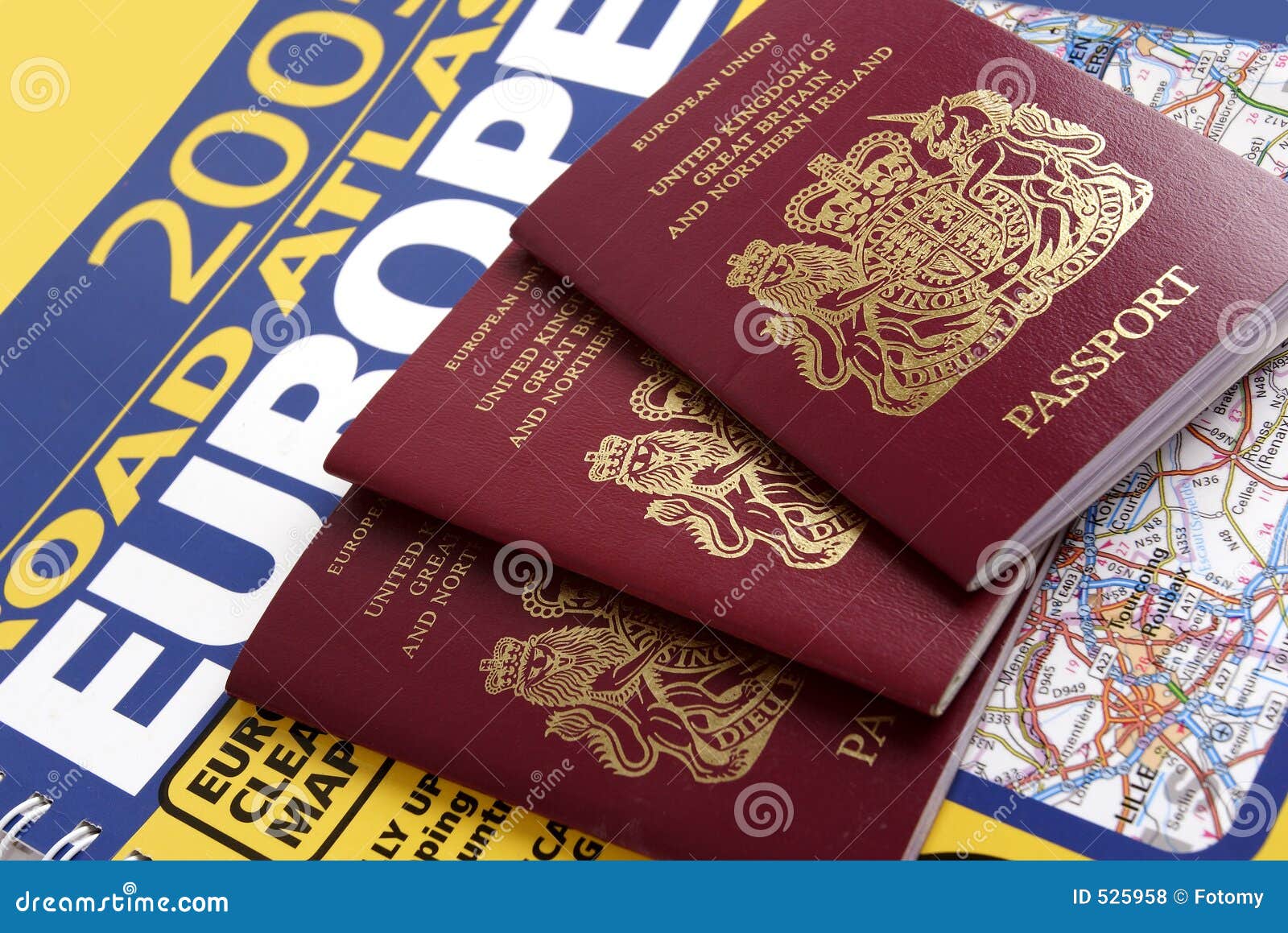 Pasaporte británico foto de archivo. Imagen de documento - 525958