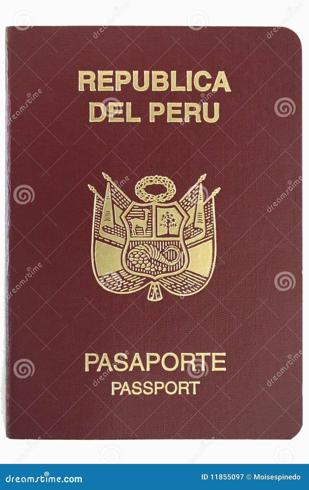Pasaporte peruano imagen de archivo. Imagen de sello - 11855097