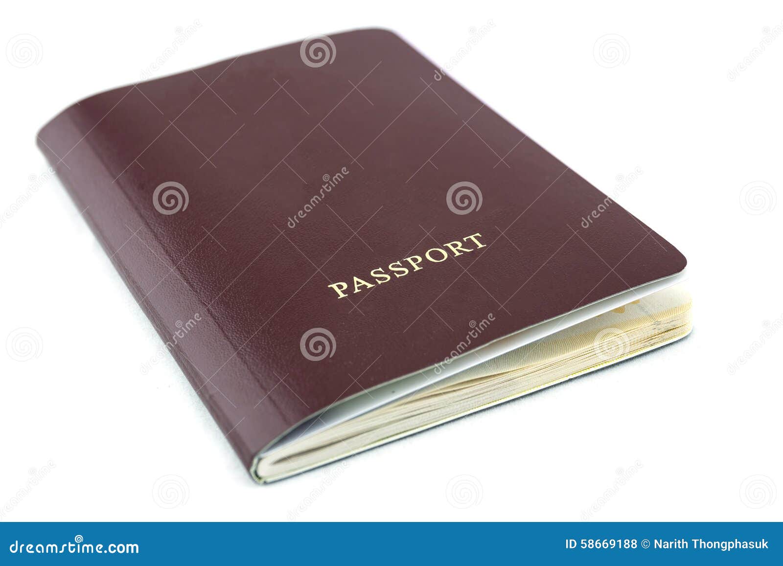 Pasaporte Rojo En El Fondo Blanco Foto de archivo - Imagen de americano ...