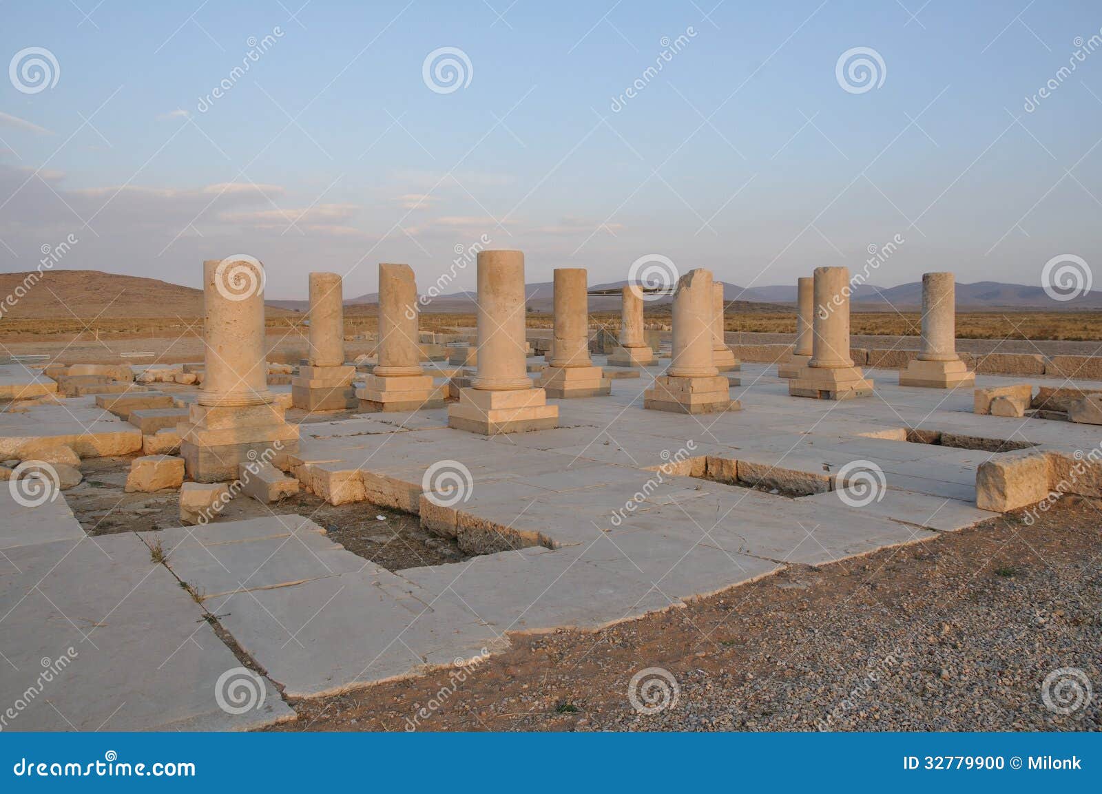 Pasargadae-Palast, Der Iran Stockfoto - Bild von persepolis, struktur ...