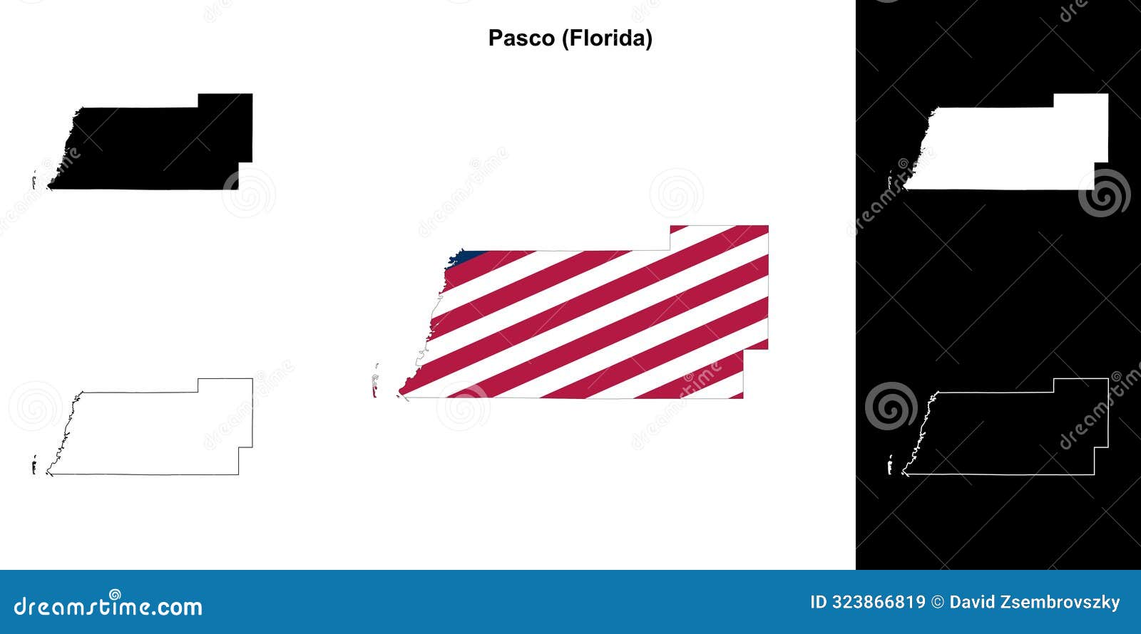 Pasco outline map stock vector. Illustration of empty - 323866819