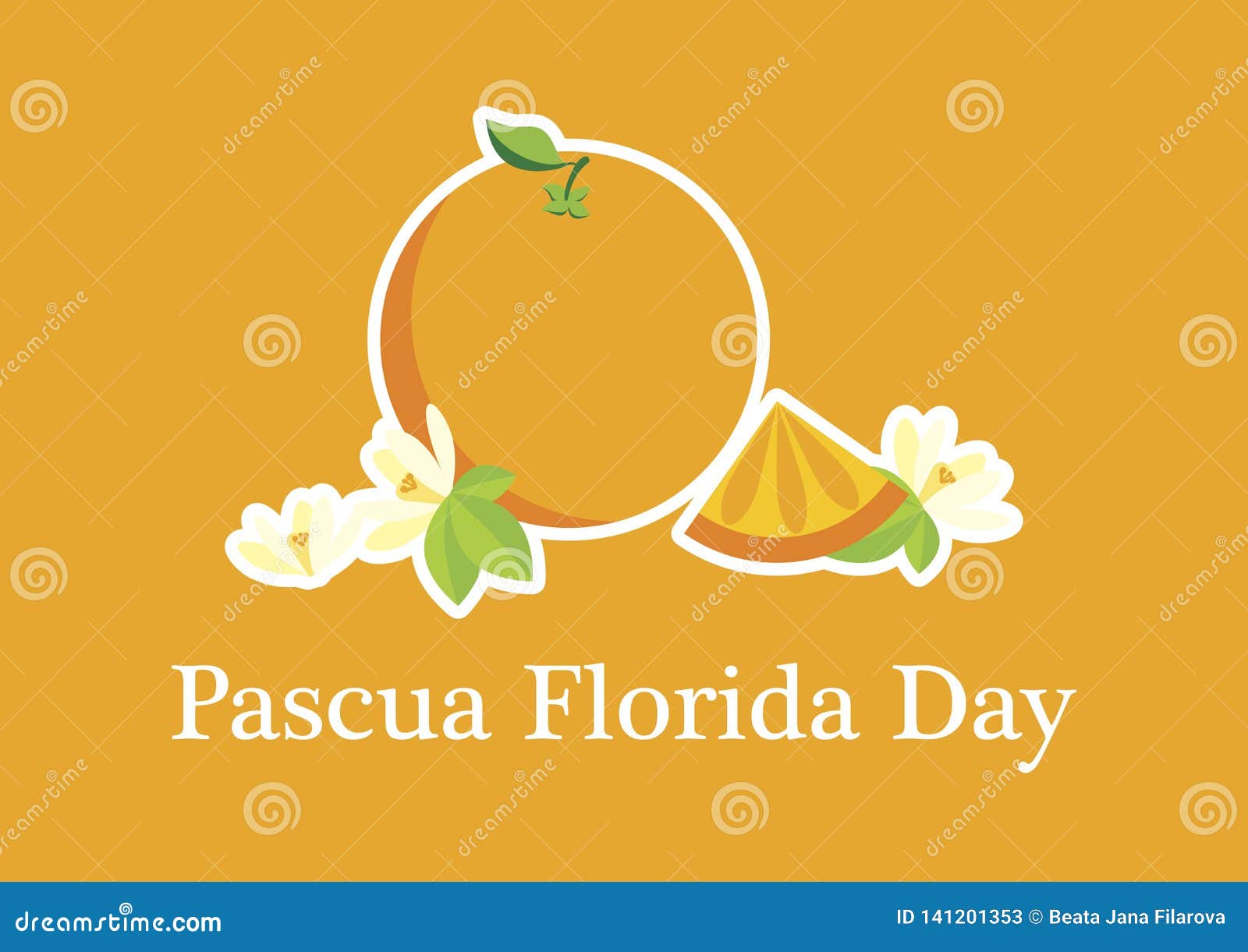 Pascua Florida Day Flowery Festival Vector Stock Vector - Illustration ...