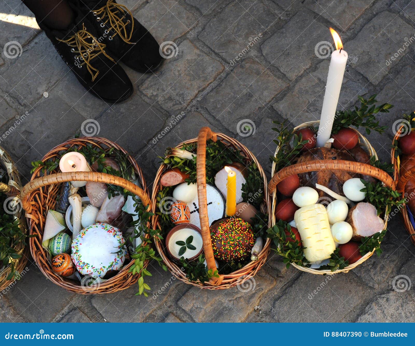 Pasen-mand, Eieren, Orthodoxe Pasen, Stock Foto - Image of decoratie ...