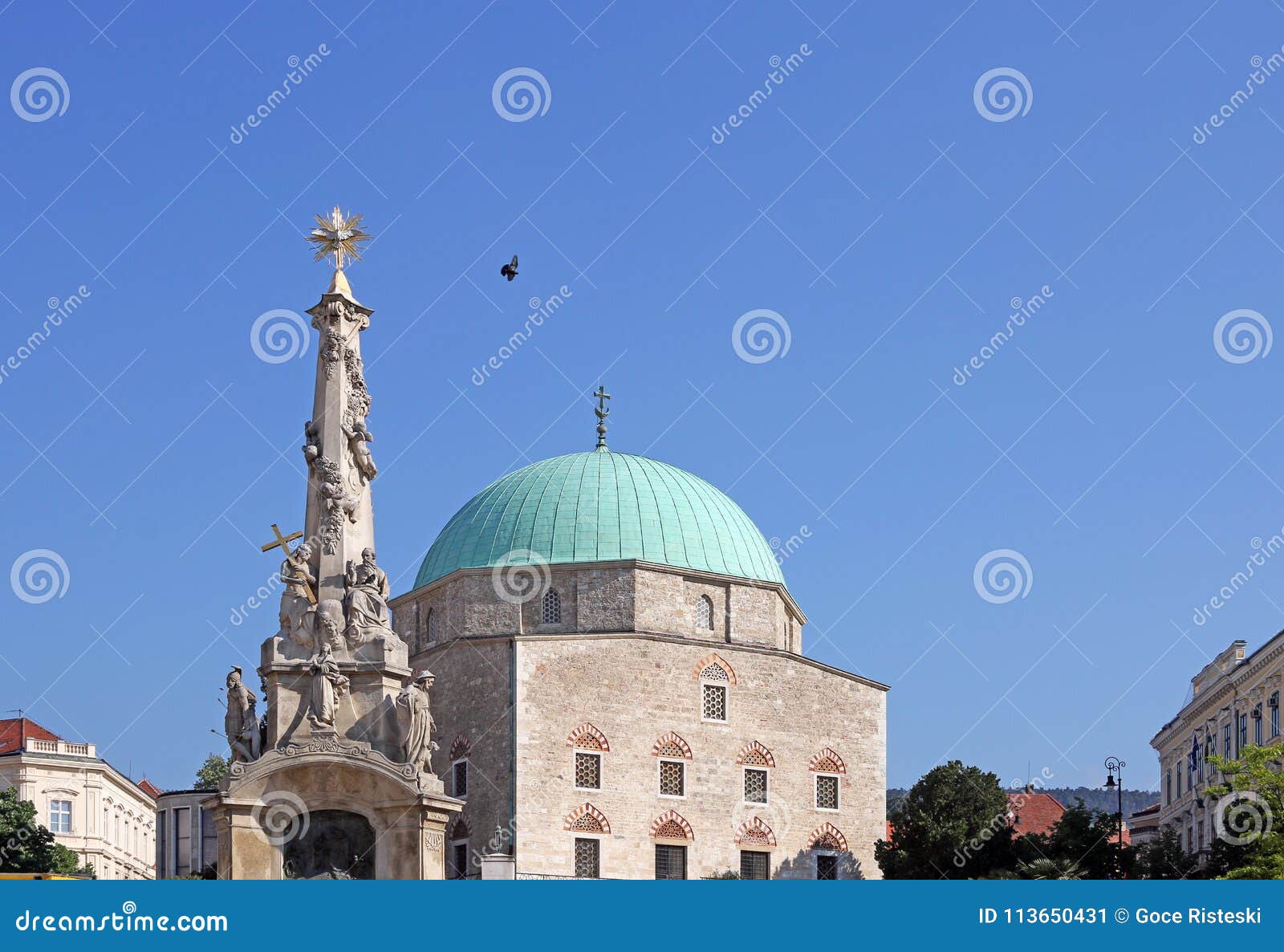 Pasha Qasim Mosque Pecs stock image. Image of pasha - 113650431