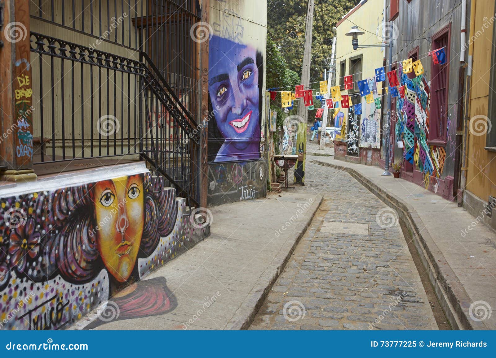 Pasillo Colorido En Valparaiso, Chile Imagen editorial - Imagen de ...