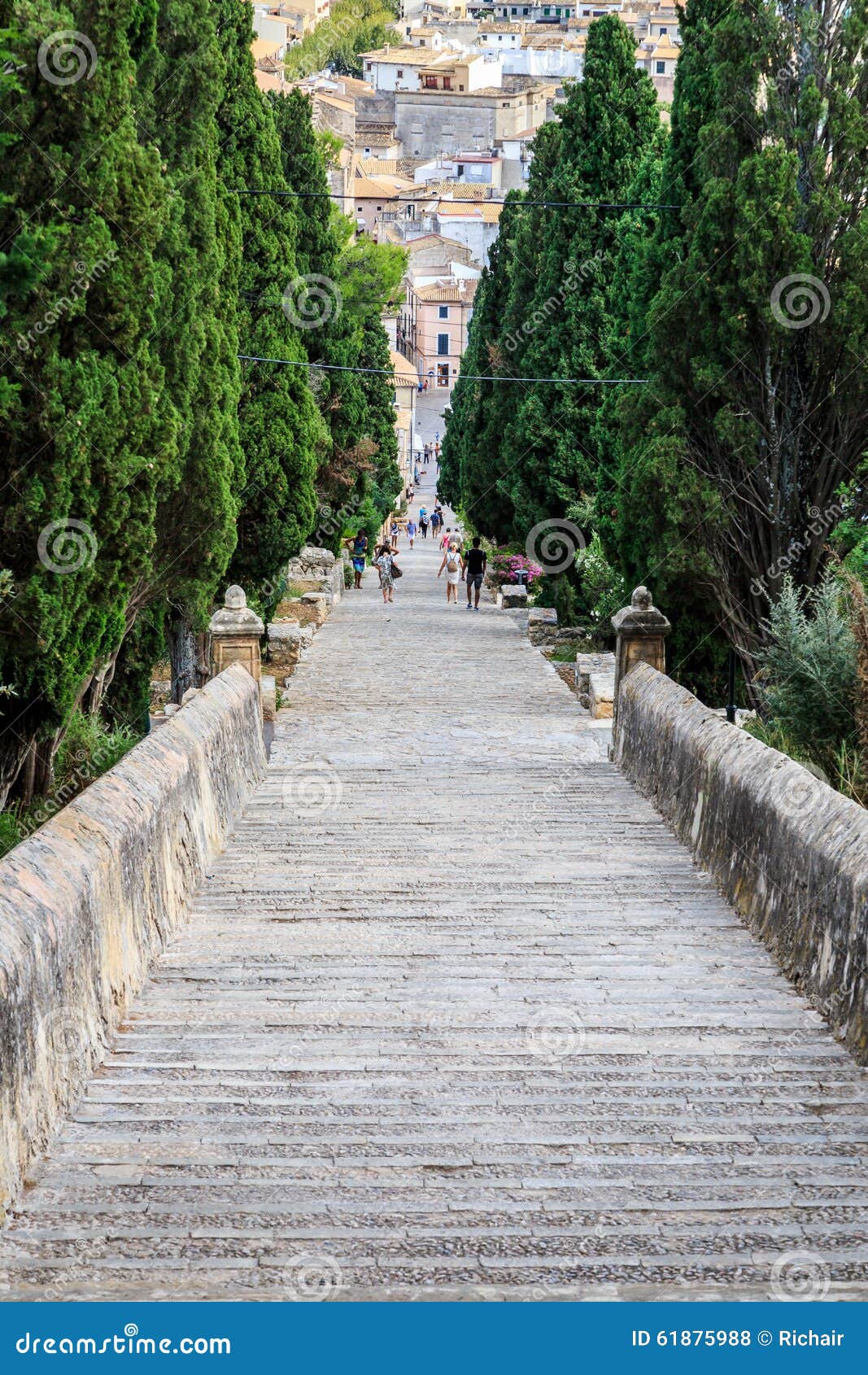 Pasos de Calvari, Pollenca foto de archivo editorial. Imagen de ...