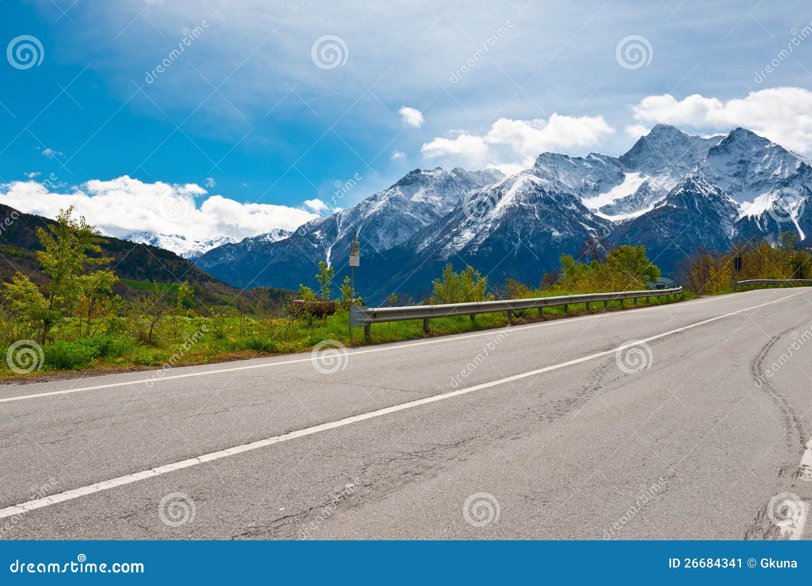 Pass in the Alps stock image. Image of delivery, italian - 26684341