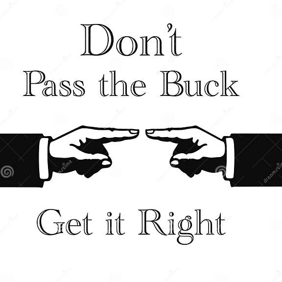 Pass the buck sign stock illustration. Illustration of buck - 2253020