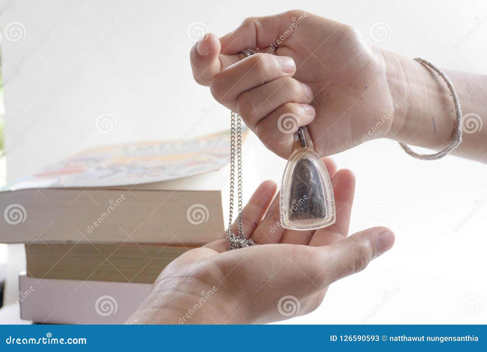 Pass on the Concern by Giving the Sacred Things Protection Stock Image ...