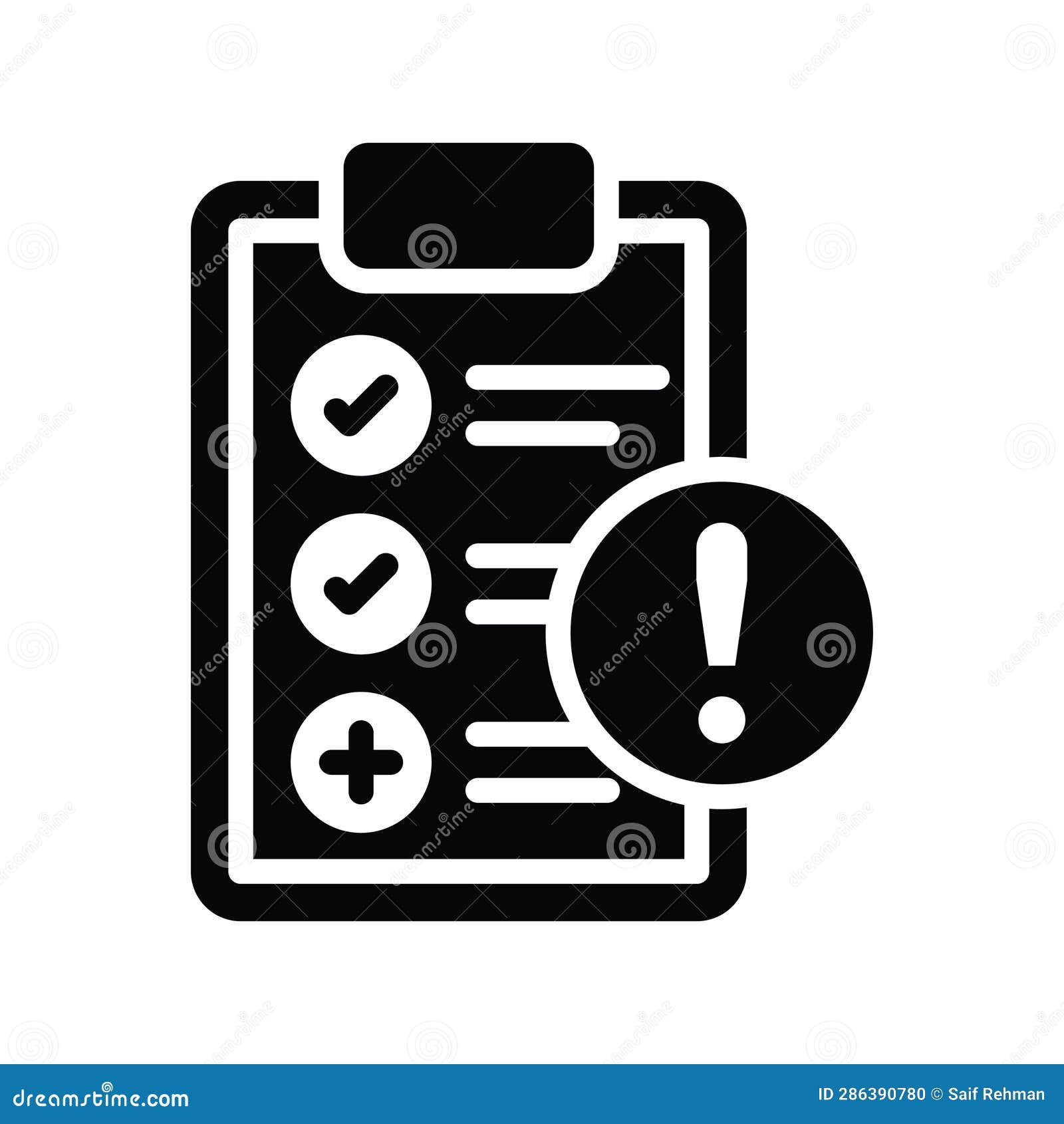 Pass Fail Vector Solid Icon Style Illustration. EPS 10 File Stock ...