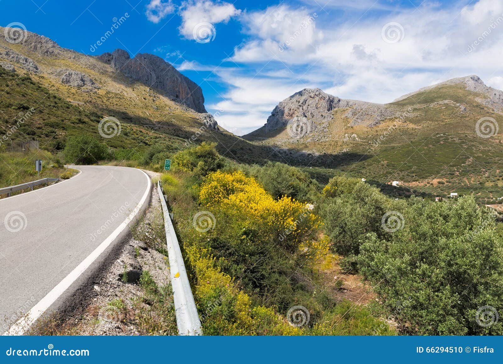 Pass Road in Andalusia, Spain Stock Photo - Image of road, highway ...