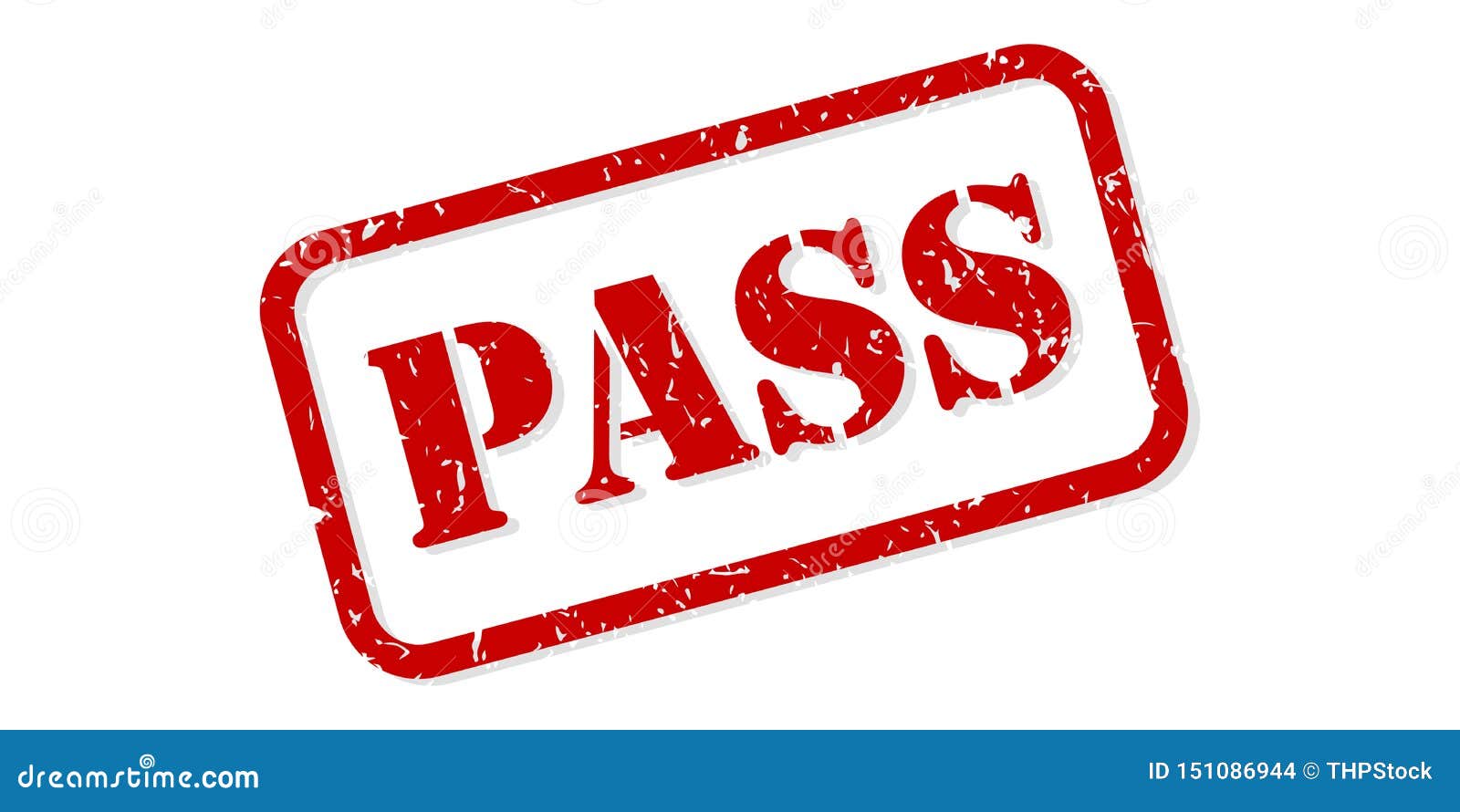 Pass Rubber Stamp Vector stock vector. Illustration of symbol - 151086944