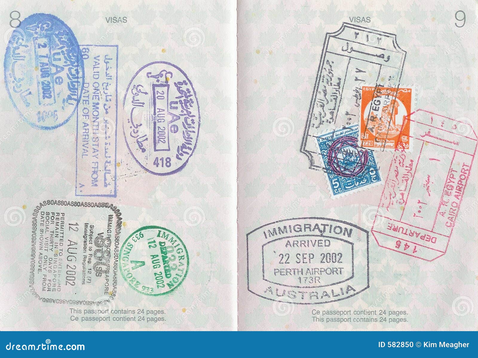 Pass-Stempel stockfoto. Bild von prüfpunkt, araber, fremd - 582850