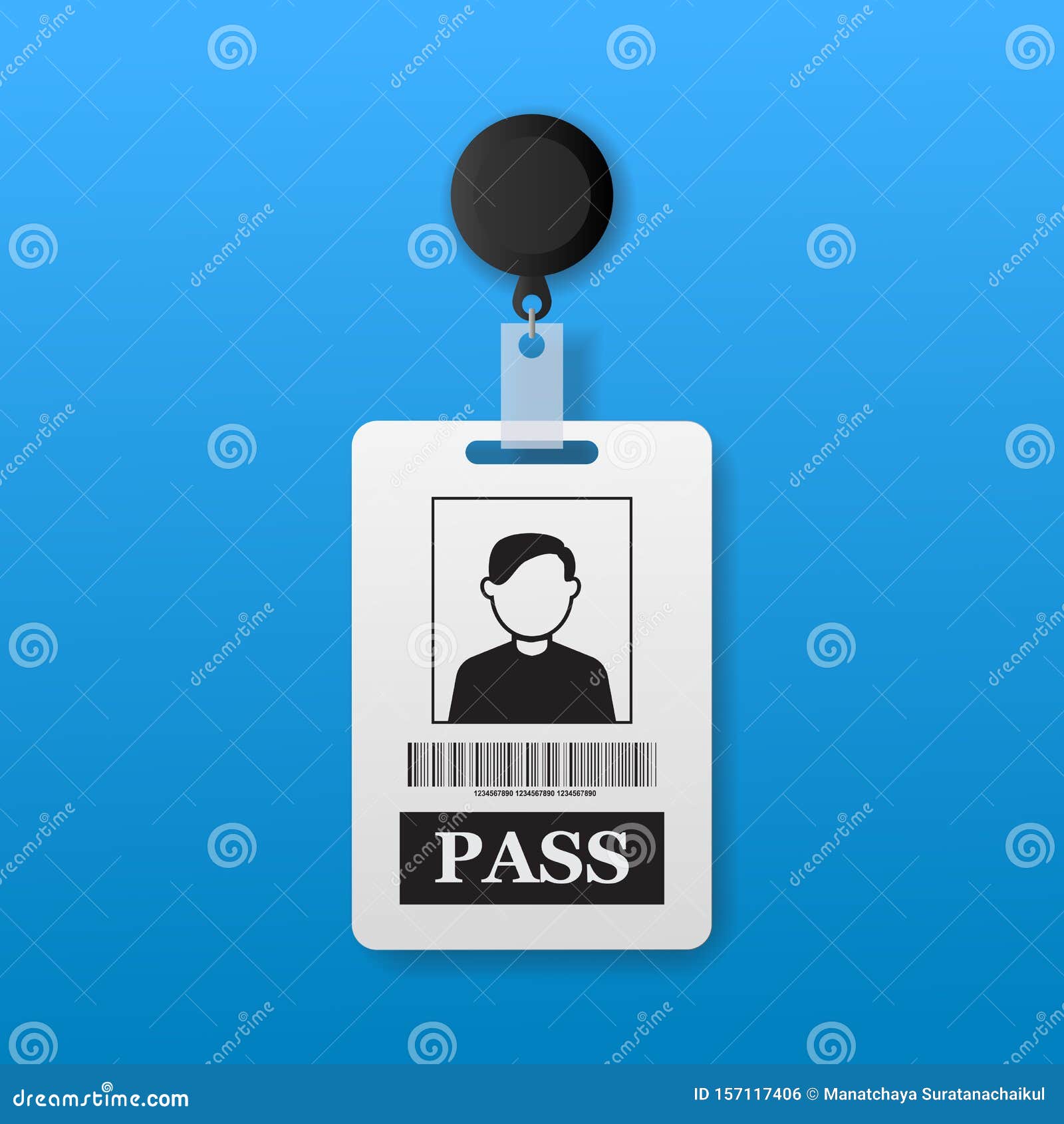 Pass tag stock vector. Illustration of vector, security - 157117406