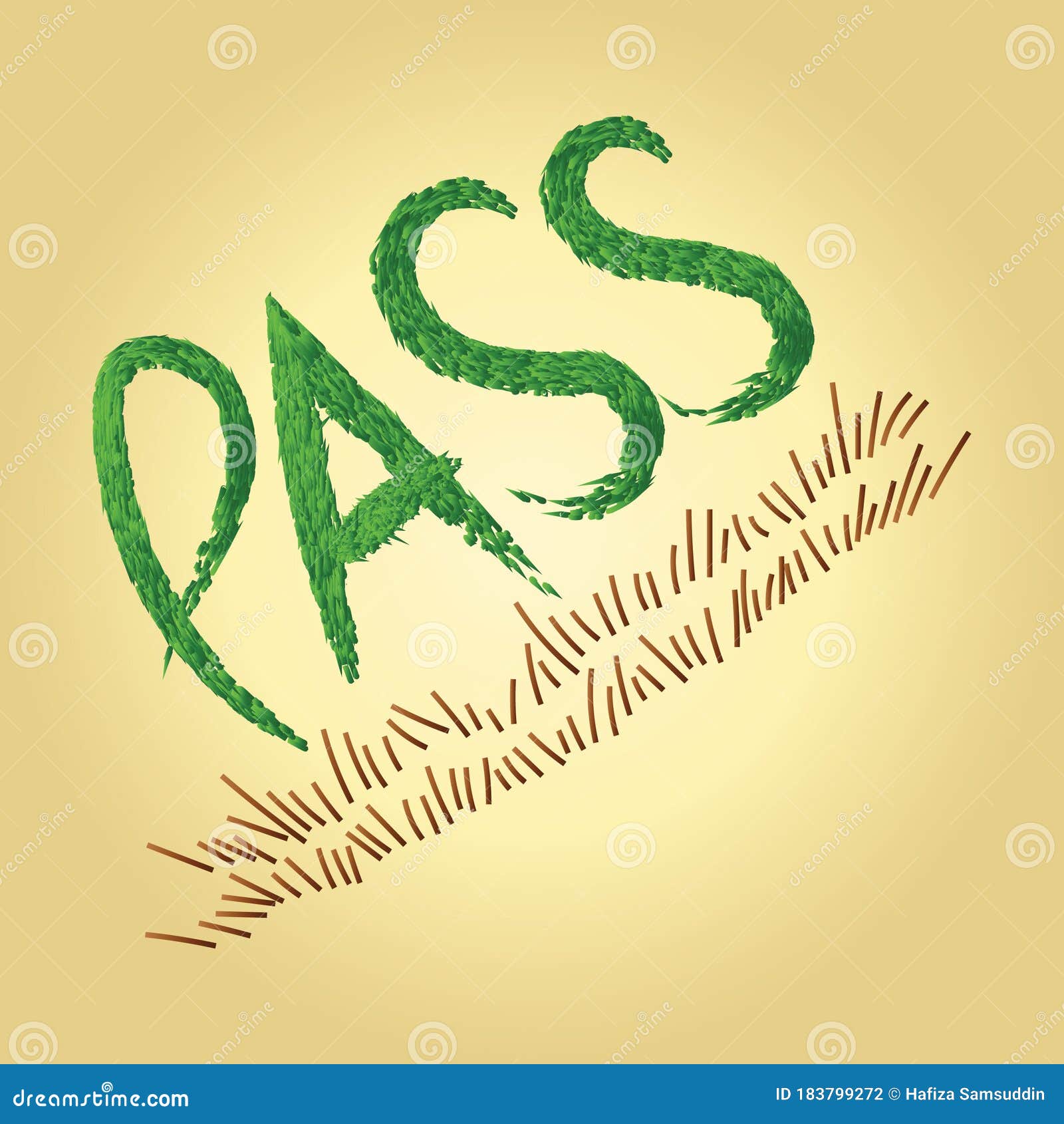 Pass Text. Vector Illustration Decorative Background Design Stock ...
