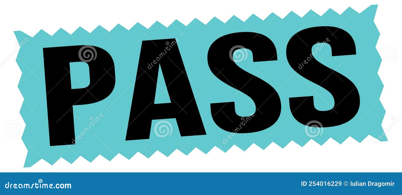 PASS Text Written on Blue-black Stamp Sign Stock Illustration ...