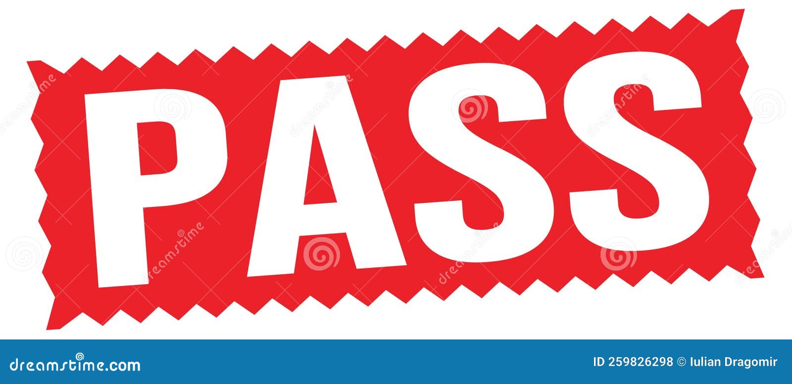 PASS Text Written on Red Stamp Sign Stock Illustration - Illustration ...