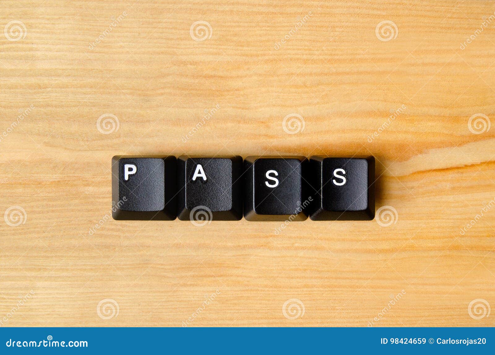 PASS, Word On The Card Shown By A Man, Vintage Tone Royalty-Free Stock ...