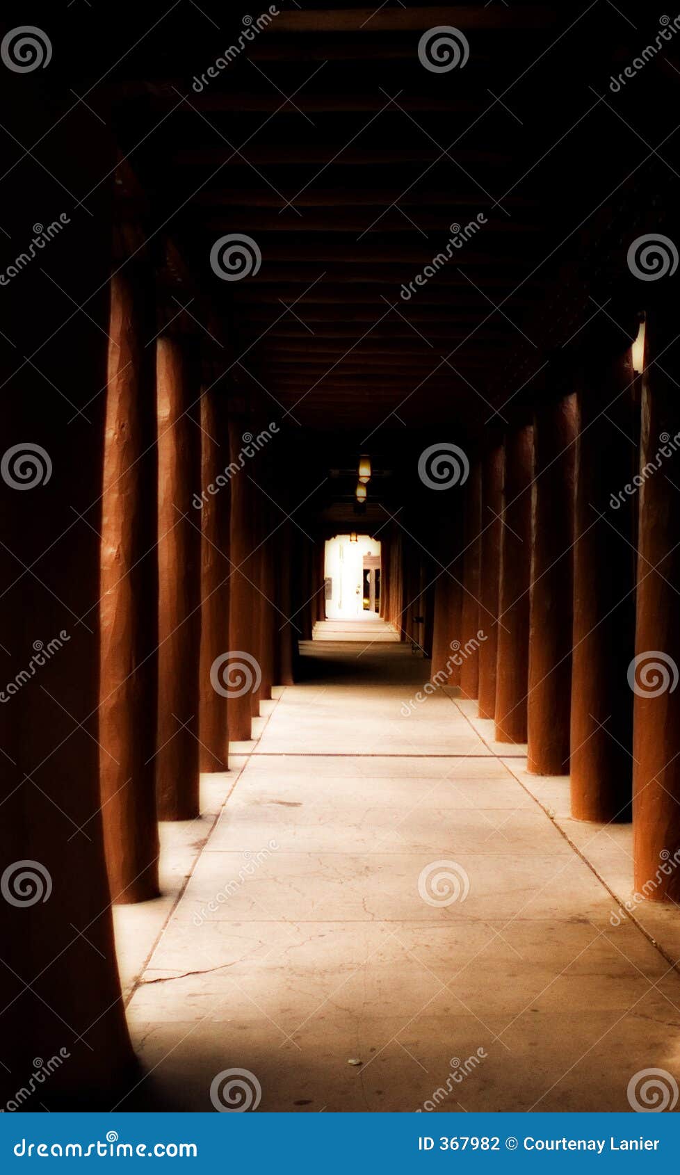 Passage stock photo. Image of path, roofed, covered, timber - 367982