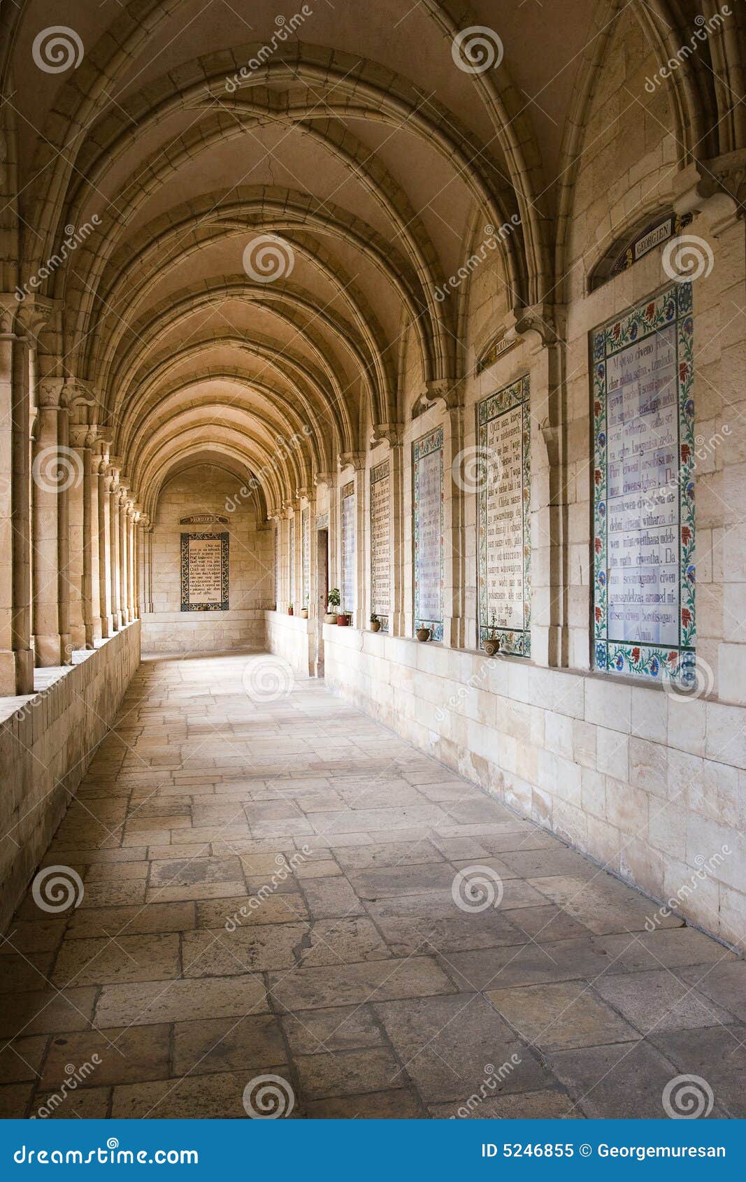 Passage stock image. Image of architecture, strength, flowers - 5246855