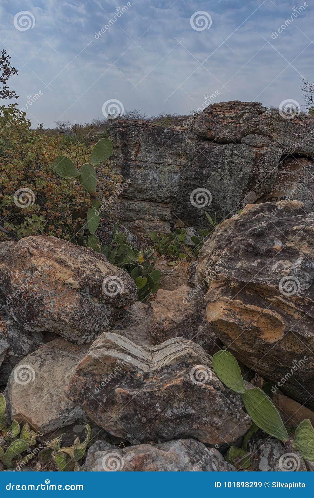 Passage between the Canyon of the Mountain Range. Lubango. Angola Stock ...