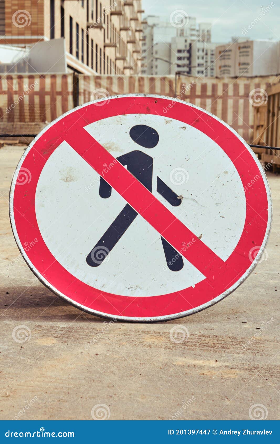 Passage Closed Sign - Silhouette of a Man in a Red Circle Stock Image ...