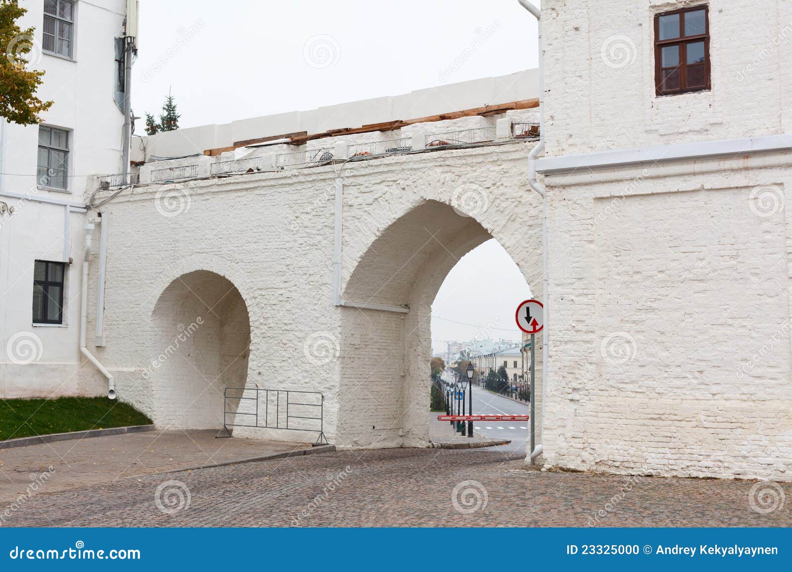 Passage Gates in Wall in Kremlin, Kazan Stock Photo - Image of ensemble ...